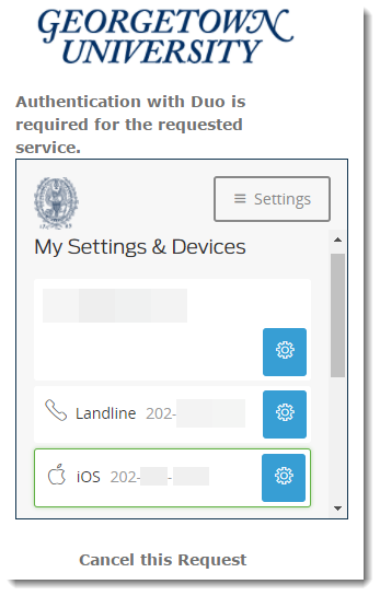 Adding a Device to Your Duo Account | University Information Services ...