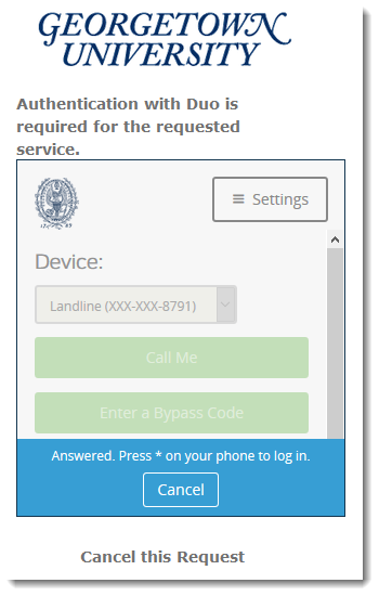 Logging in to GU Web Sites Using Duo | University Information Services ...