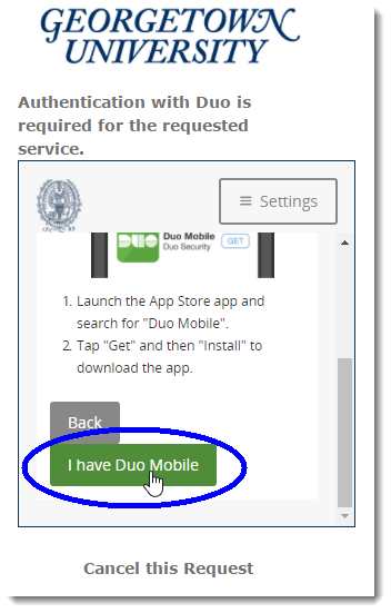Reactivating a Device in Duo | University Information Services ...
