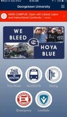GU Mobile App | University Information Services | Georgetown University