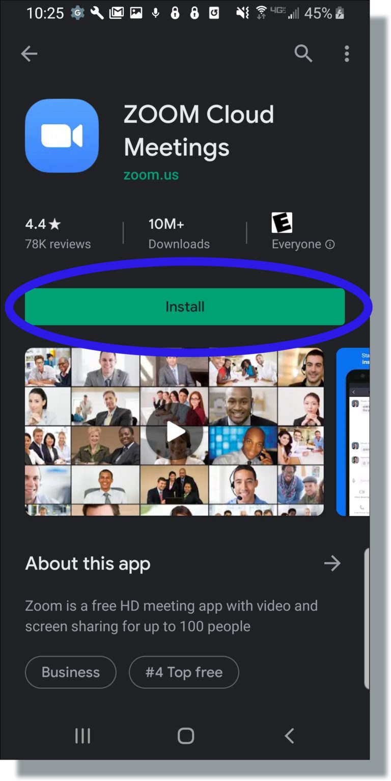 Installing Zoom (Android) | University Information Services ...