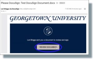 Docusign | University Information Services | Georgetown University