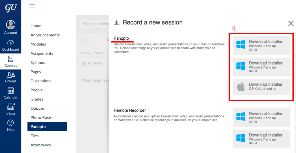 Panopto: Get Started | University Information Services | Georgetown ...