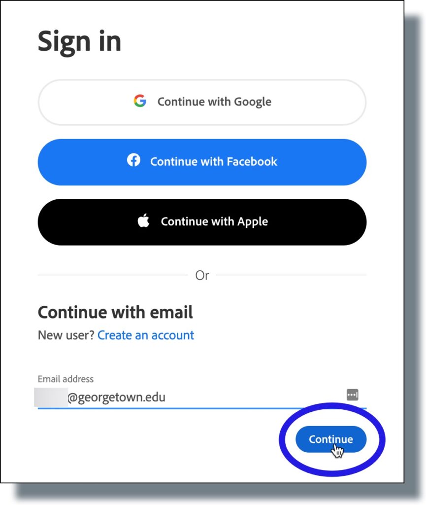 Logging in to Your Adobe Creative Cloud Account | University ...