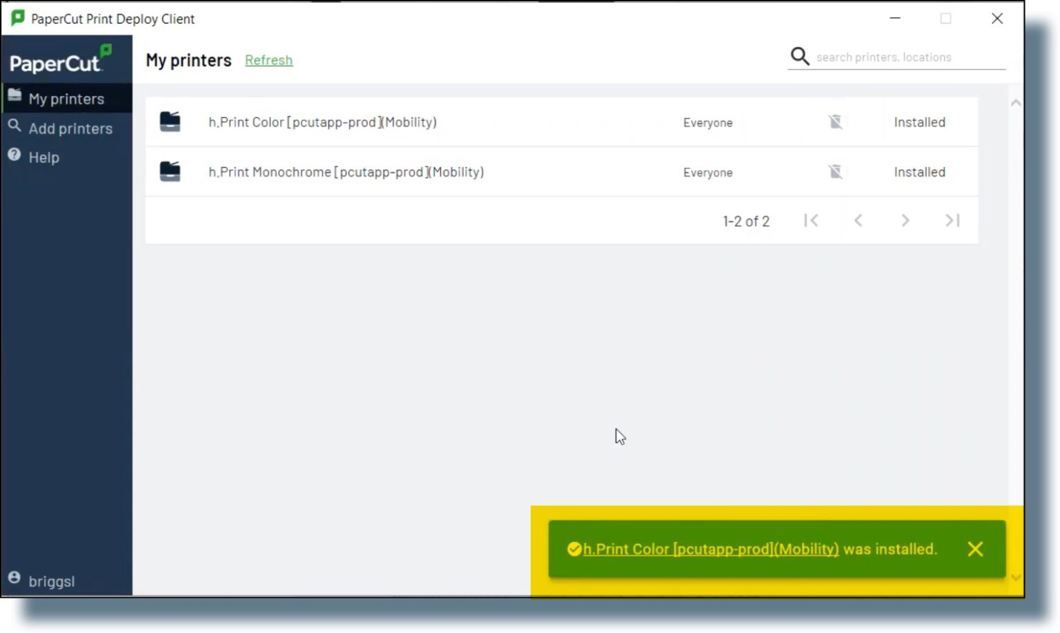 Installing the PaperCut Print Client | University Information Services ...