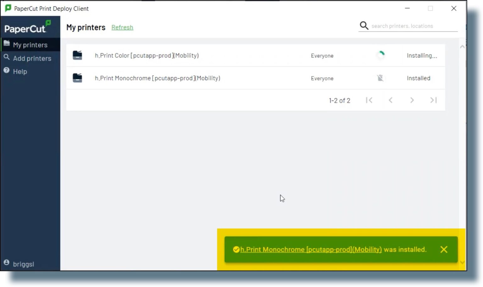 Installing the PaperCut Print Client | University Information Services ...