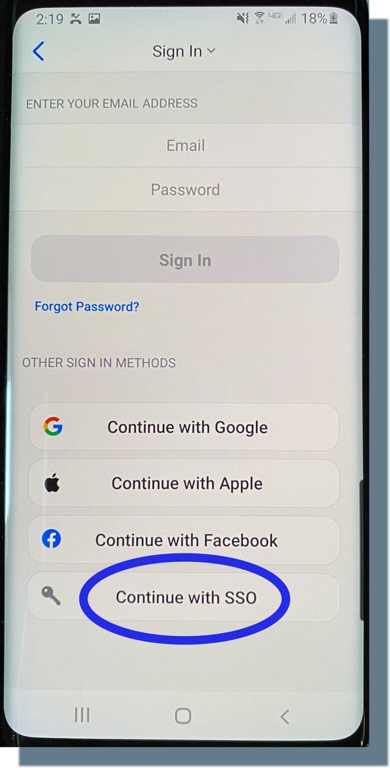 Signing in to Zoom (Android) | University Information Services ...