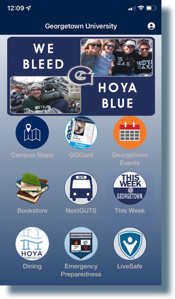 Georgetown University Mobile App | University Information Services ...
