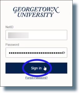 Changing Your Password If You're New to Georgetown - University ...