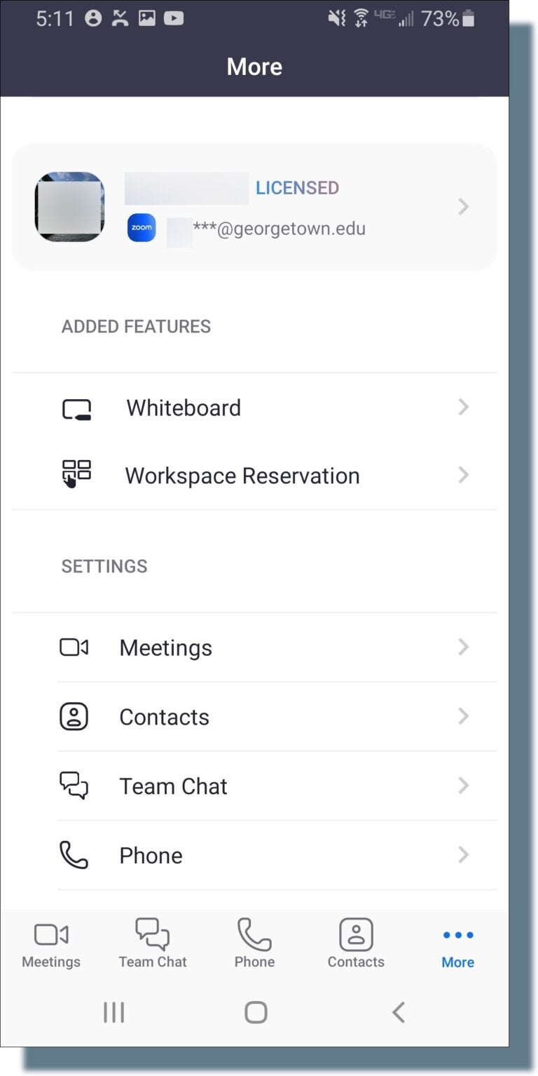 Signing in to Zoom (Android) | University Information Services ...