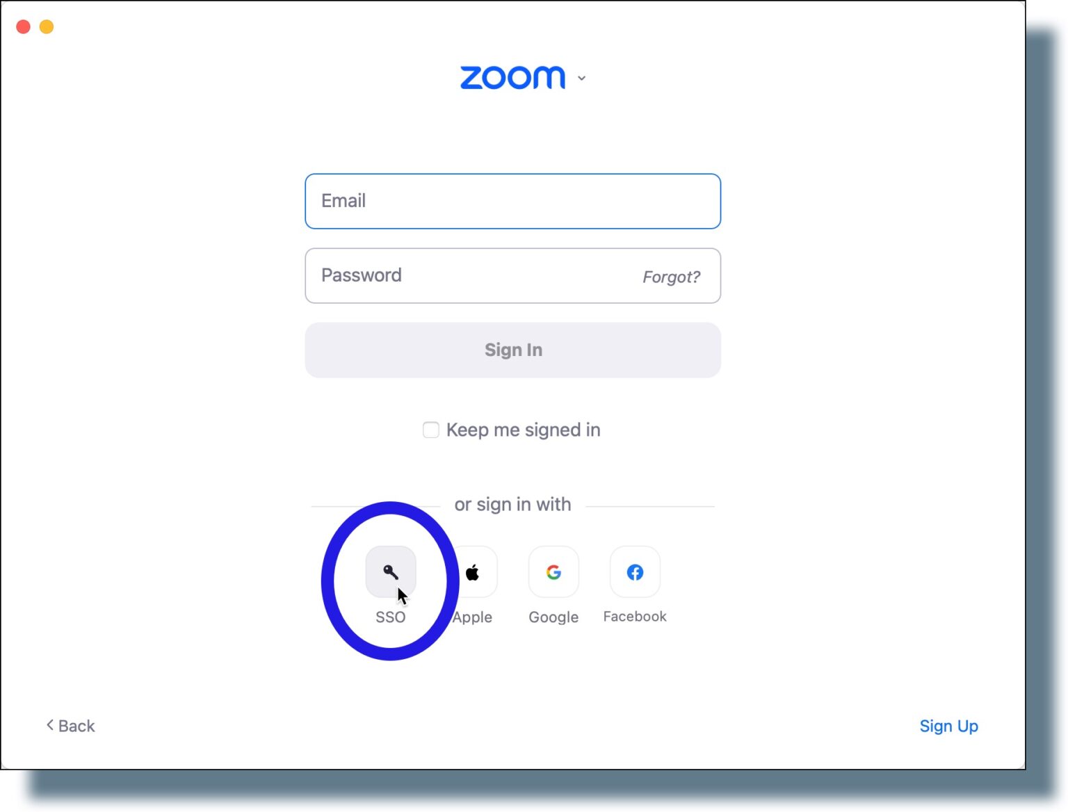 Signing in to Zoom (Mac) | University Information Services | Georgetown ...