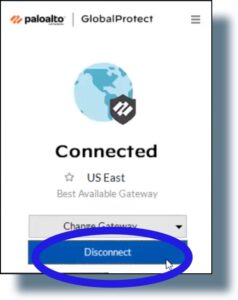 Disconnecting from the GlobalProtect VPN (Windows) | University ...