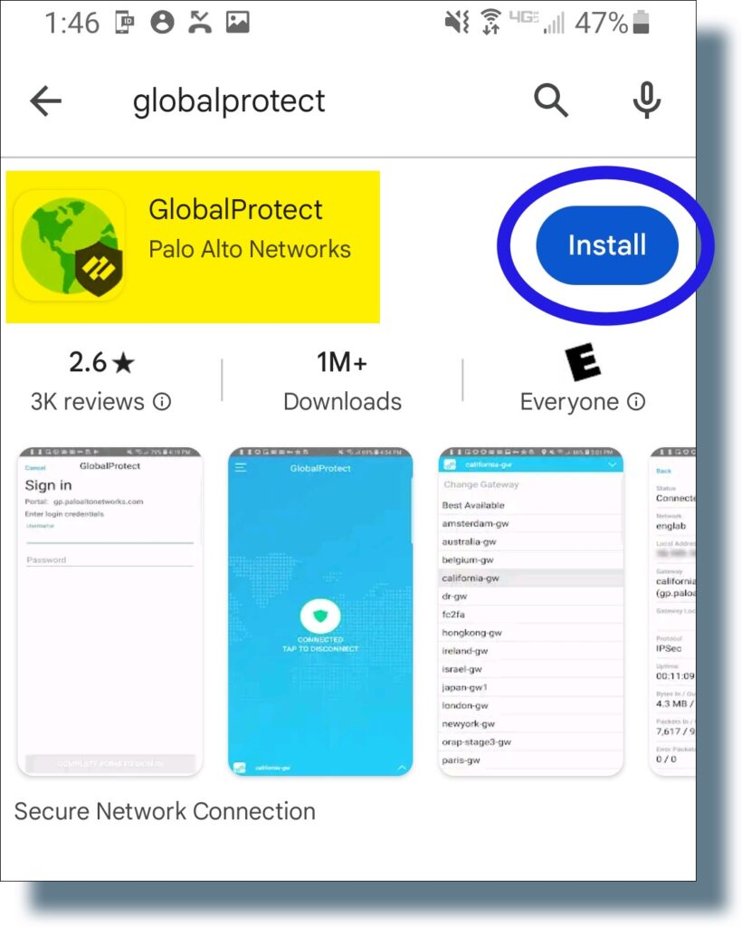 Installing the GlobalProtect VPN Client (Android) | University Information Services | Georgetown ...