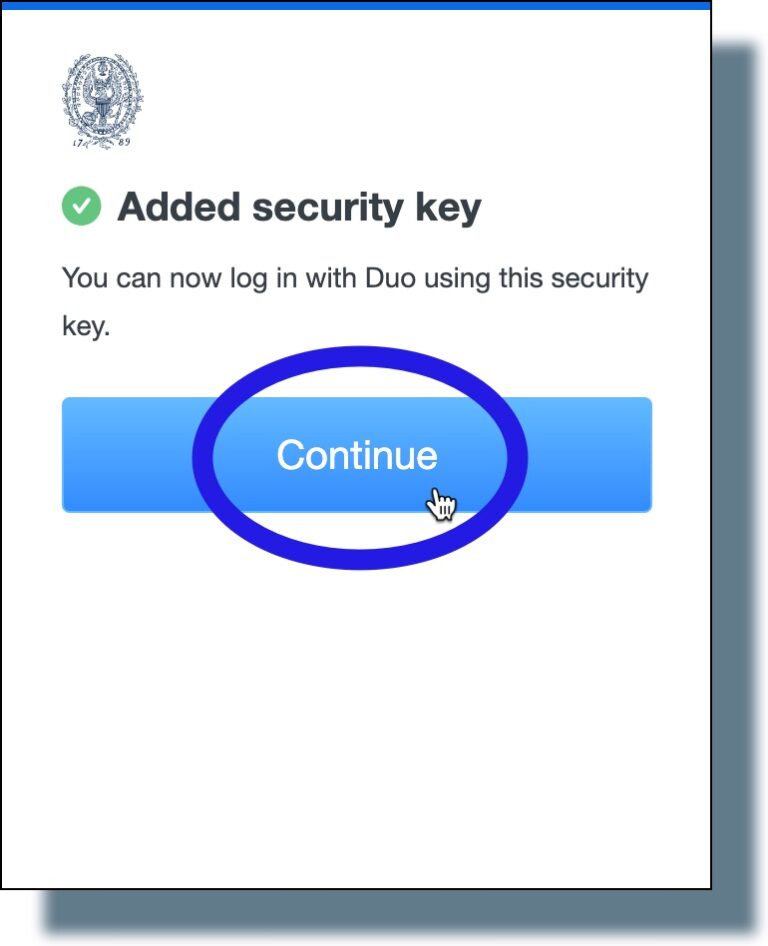 Adding a Security Key to Your Duo Account | University Information ...
