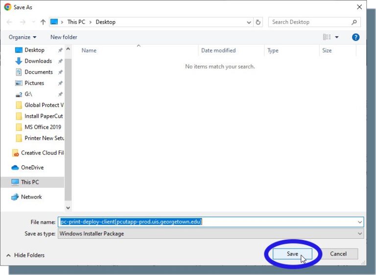 Installing the PaperCut Print Client | University Information Services | Georgetown University