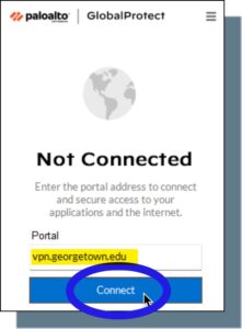 Installing the GlobalProtect VPN Client (Windows) | University Information Services | Georgetown ...