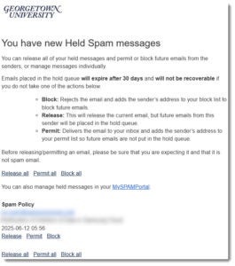 Verify an Email From UIS | University Information Services | Georgetown ...